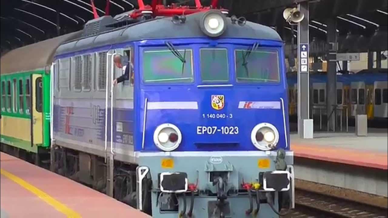 Stacja: KATOWICE - Odjazd EP07-1023 z TLK "KMICIC" do Warszawy Wschodniej - YouTube