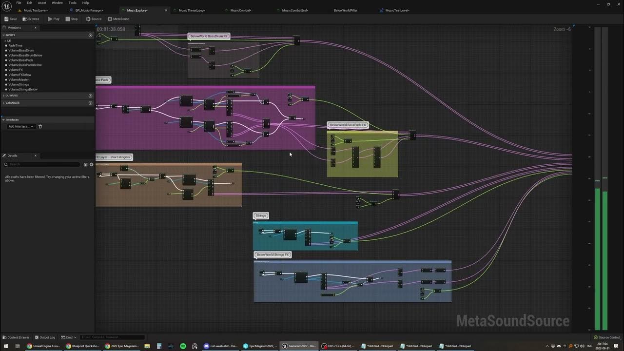 Epic MegaJam 2022 - MetaSounds & Quartz Music System Demonstration - YouTube