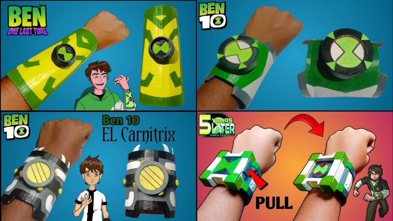 Make 4 ben 10 Fan Made omnitrix with cardboard/very easy to make - YouTube