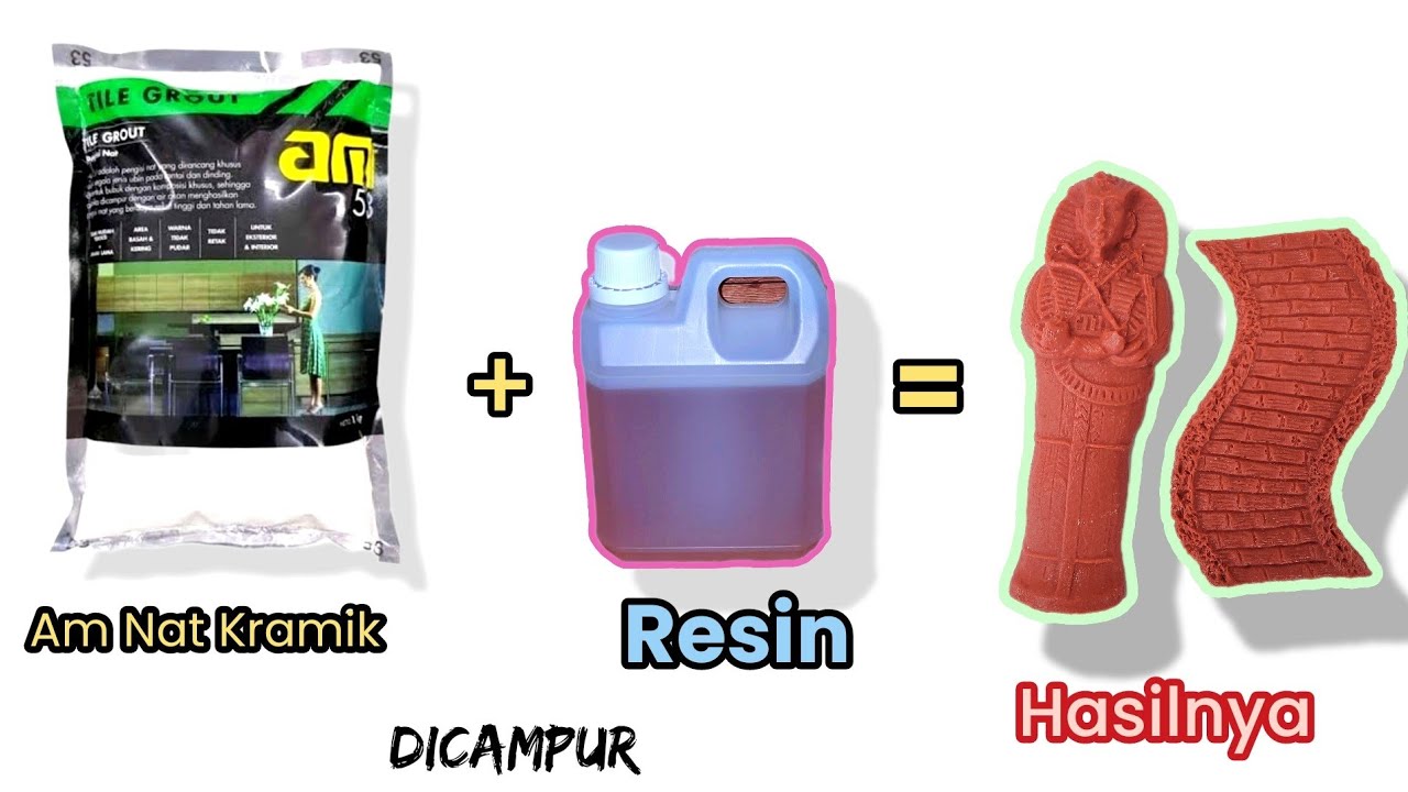Apa jadinya Jika Resin dicampur Nat Keramik | eksperimen - YouTube