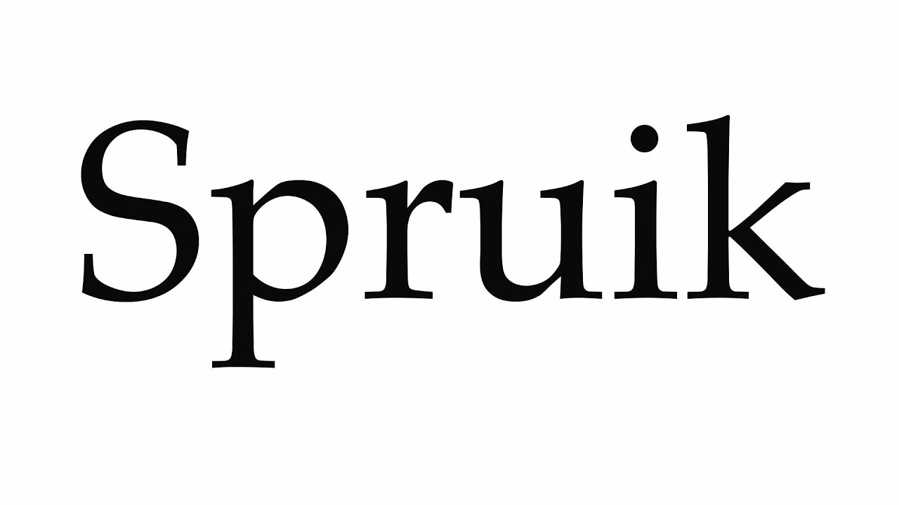 How to Pronounce Spruik - YouTube