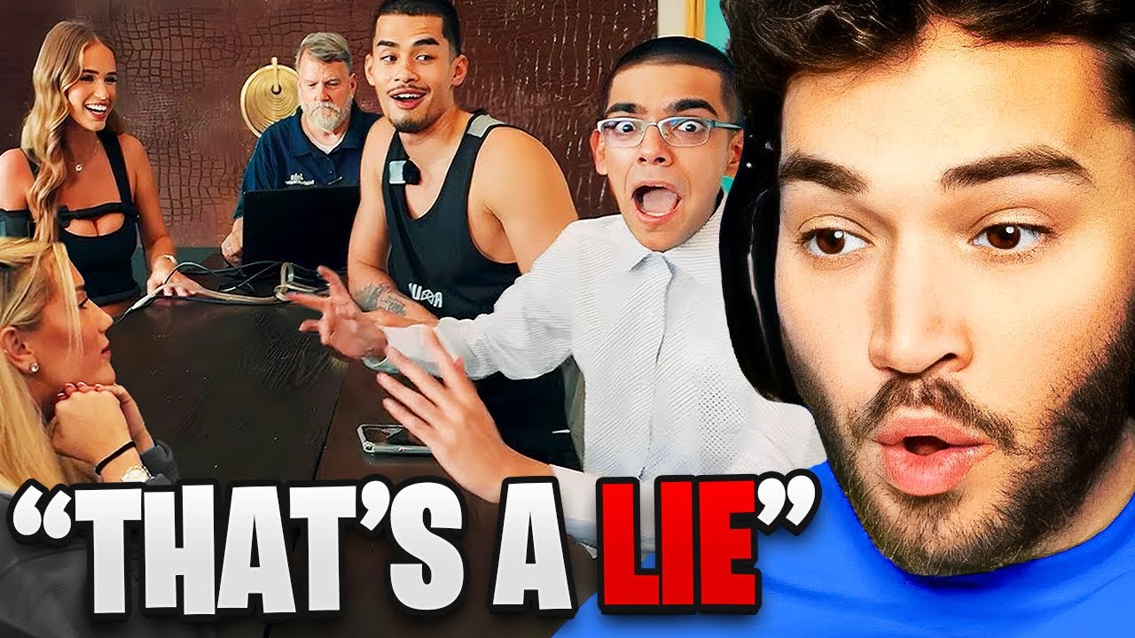 Adin Ross Reacts To N3ON, Sneako, & Sky Brii Take A Lie Detector Test ...