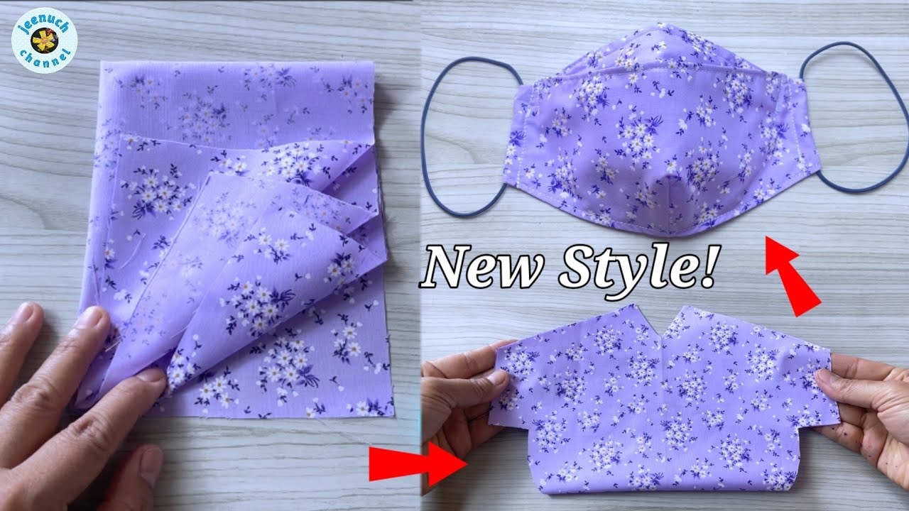 New Style🔥🔥DIY 3D Face Mask | Easy Pattern Face Mask | Face Mask Sewing ...