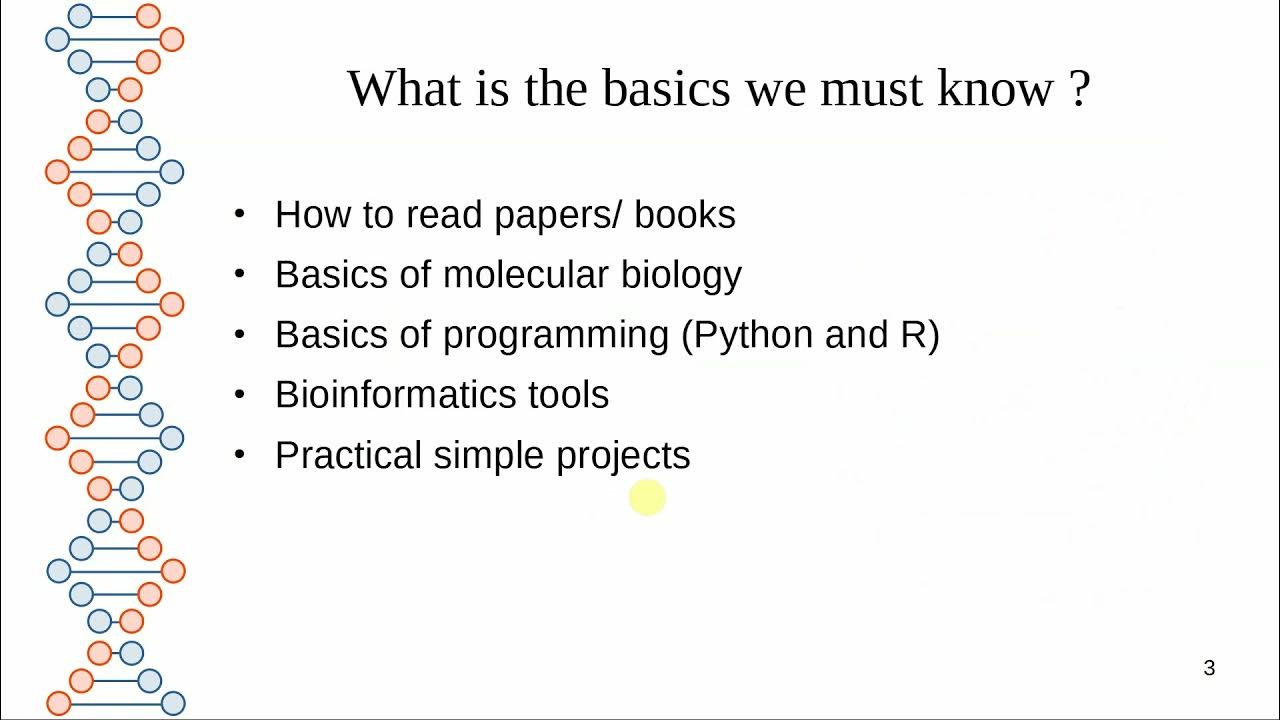 Bioinformatics roadmap (beginners level) - YouTube