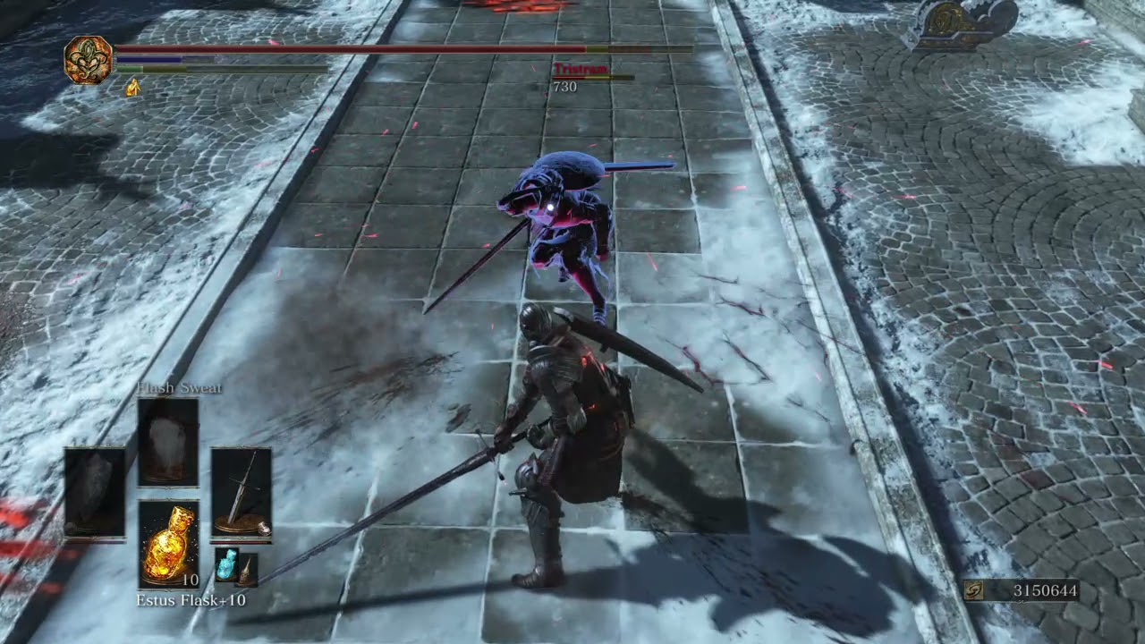 DARK SOULS III Knight Irithyll of the Boreal Valley invasion - YouTube