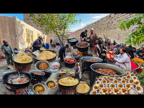 BIGGEST Marriage Food Preparation in KABUL AFGHANISTAN | Kabuli Pulao recipe | Chicken Steam