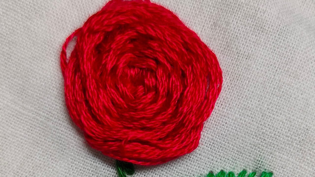 Beautiful rose stitching tutorial || rose embroidery || my dream ...
