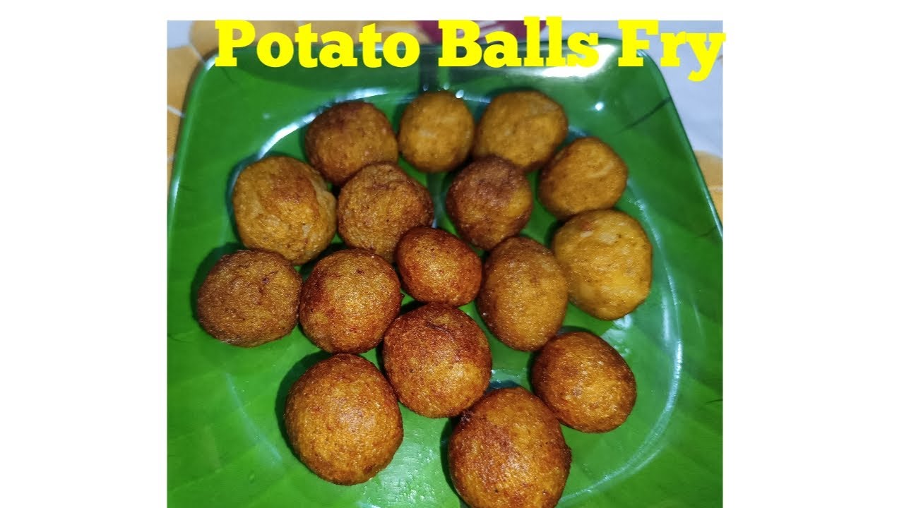Patato Ball Fry | Crispy Patato Balls | French Fry Recipe | Kurkuri ...