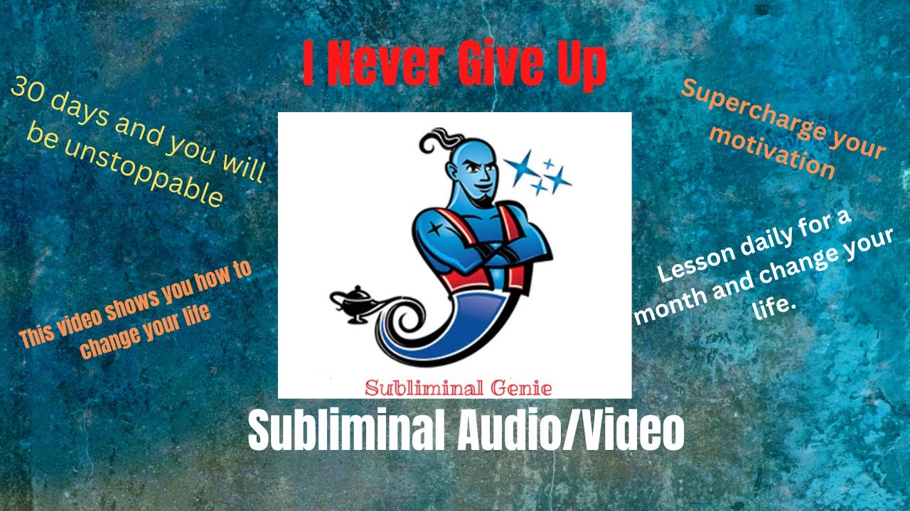 I Never Give Up/ Subliminal Motivation - YouTube