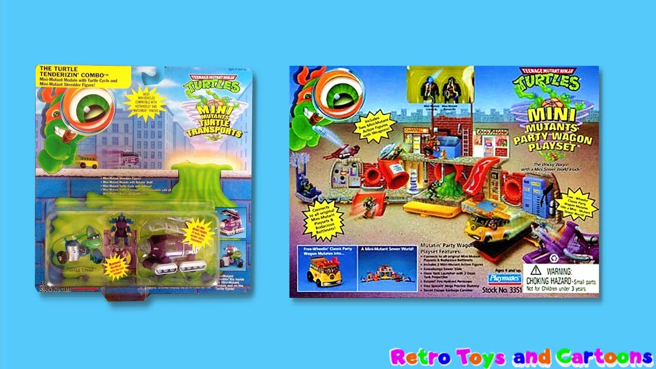 Teenage Mutant Ninja Turtles Mini Mutants Transport Playsets Commercial ...