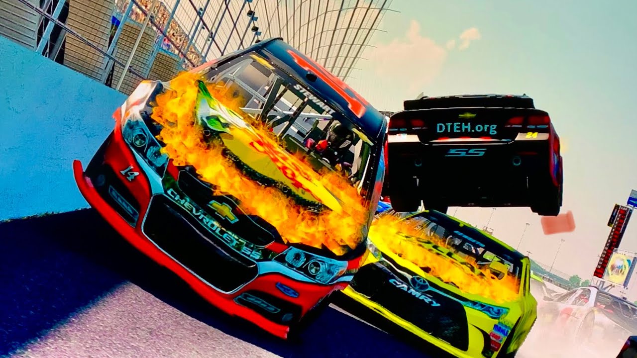 Evolution of Driving Backwards in NASCAR Games (2005-2022) - YouTube