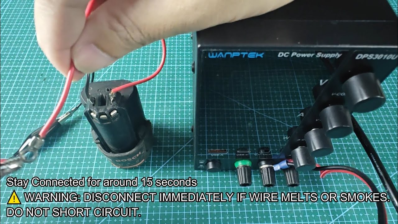 How To Reset Bosch 12V Battery - YouTube