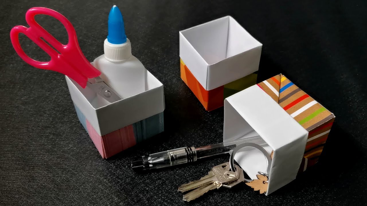 How To Make a Paper Box | Easy Origami Box Tutorial - YouTube