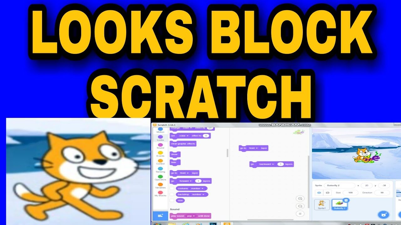 Looks Block In Scratch Scratch Tutorial YouTube Looks Block In Scratch Scratch Tutorial YouTube