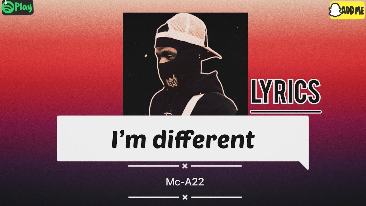 Mc-A22 - I’m Different (Lyrics) West Coast - YouTube