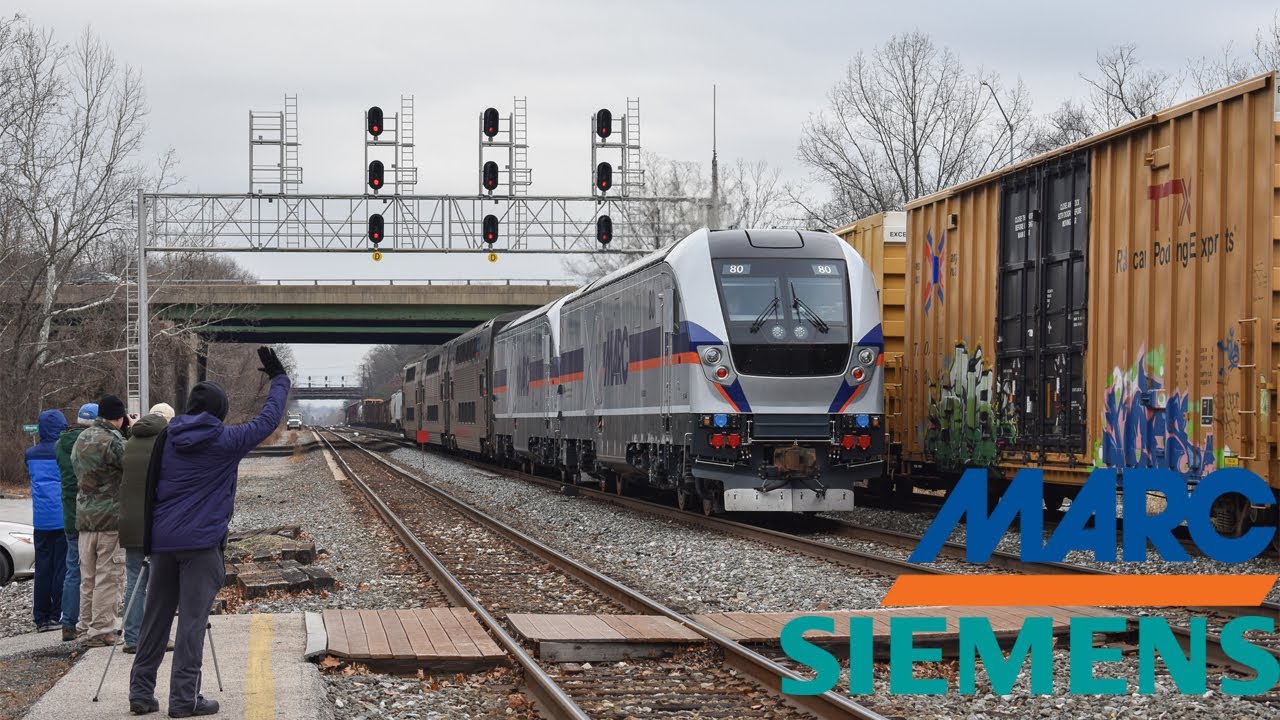 Chasing The First MARC SC-44 "Charger" Test Train Plus Bonus CSX Action ...