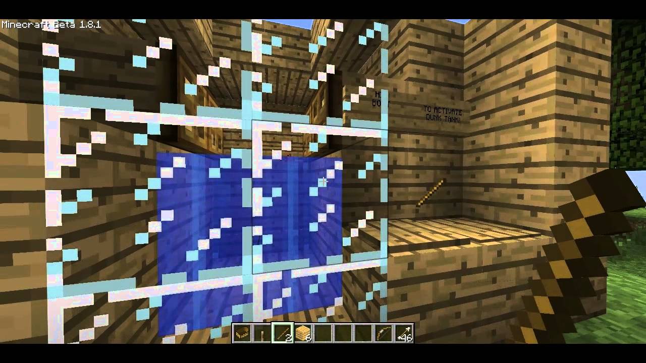 Minecraft Short - How to Dunk Tank? - YouTube