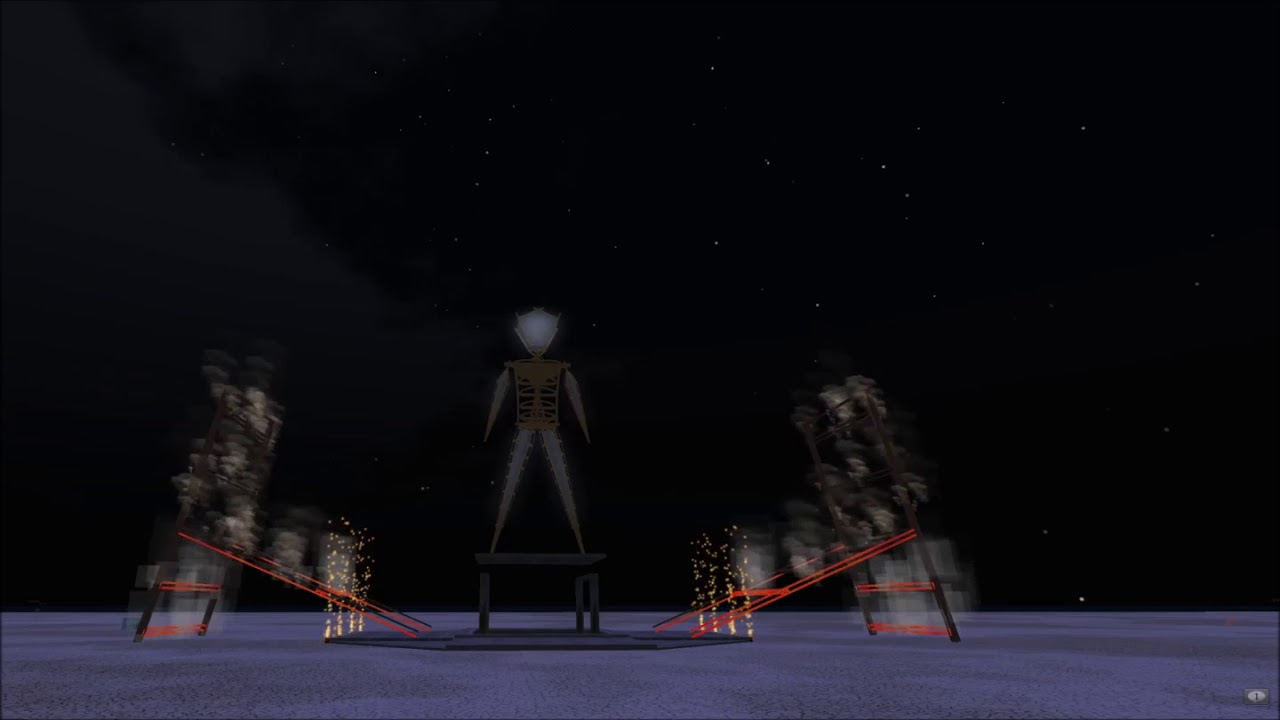 Second Life: Burn2, Burning Man - MAN BURN 2020 - YouTube