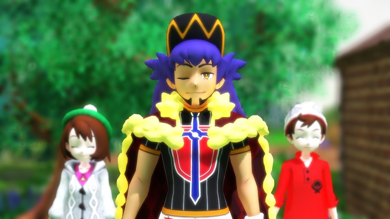 「MMD x Pokémon Sword and Shield」Rain On Me【Leon/ダンデ & Raihan/キバナ】 - YouTube