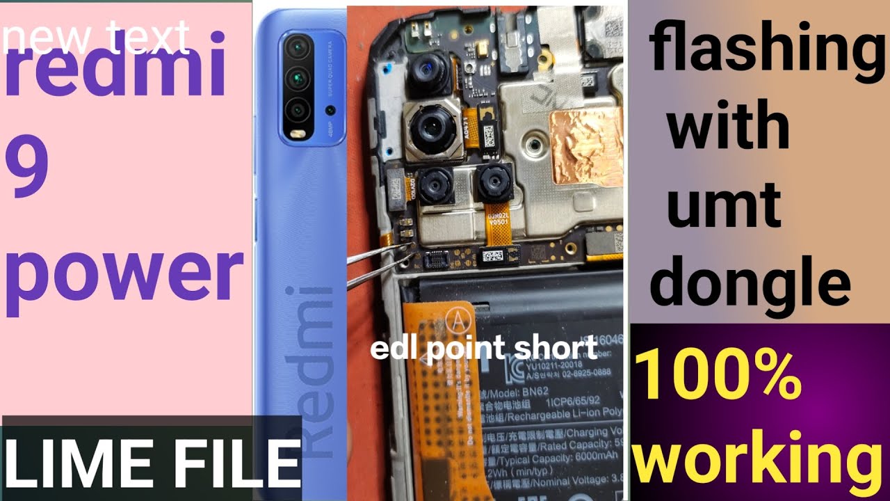 Redmi 9 power (lime)flashing ! hang on logo ! Restart ! With umt dongle ...