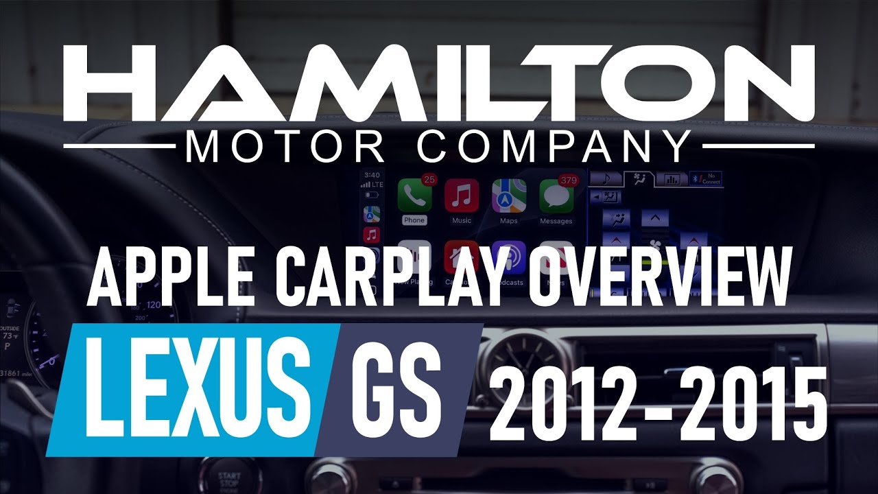 2012-2015 Lexus GS Hamilton Upgrade Kit Apple CarPlay Overview by ...