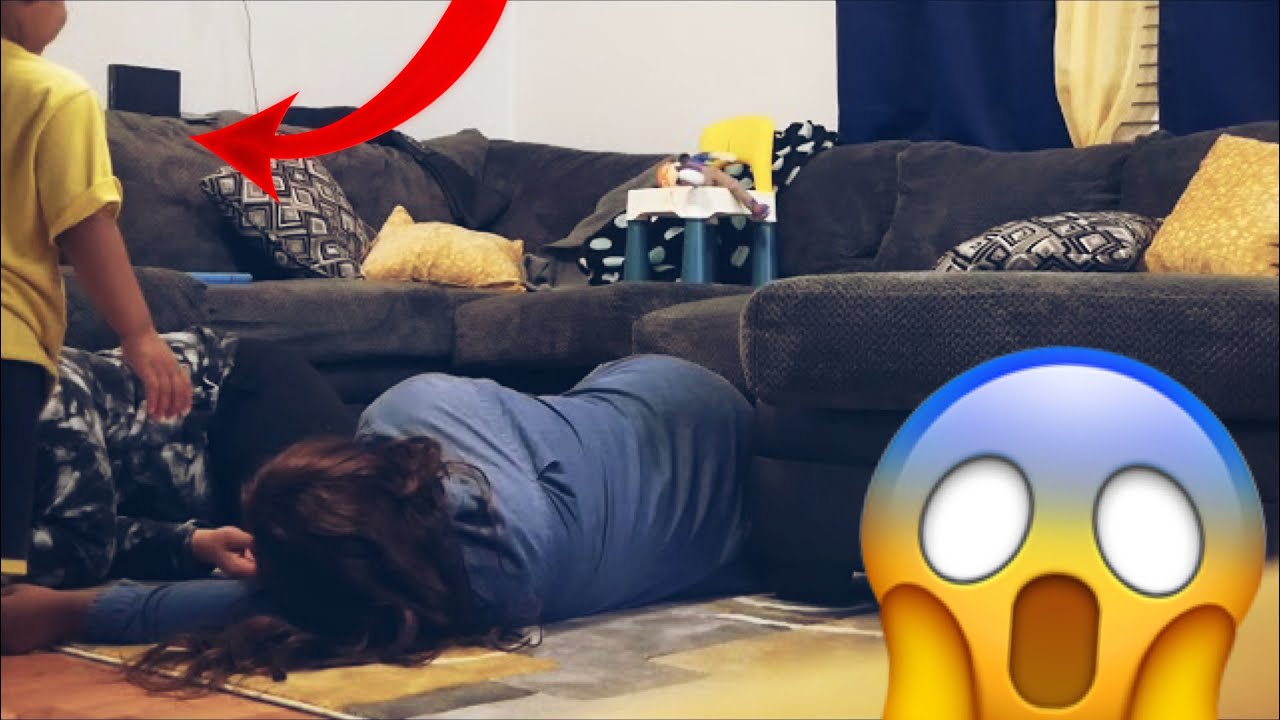 PASSED OUT PRANK ON OUR 2 YEAR OLD TODDLER **Cute REACTION** - YouTube