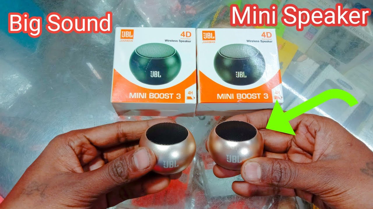 JBL Mini Boost 3 Bluetooth Wireless Speaker Unboxing - YouTube