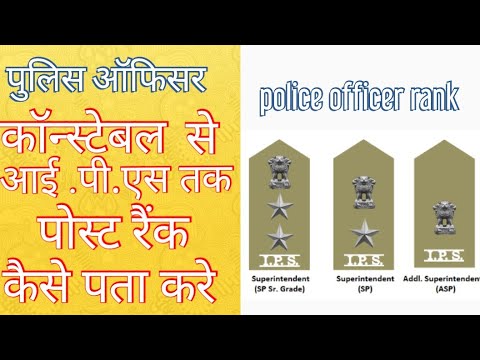 Police officer full rank detail | constable to IPS | police officer ...