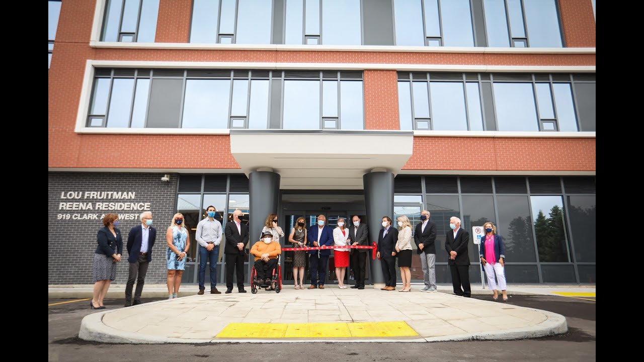 Ribbon Cutting Ceremony for the Lou Fruitman Reena Residence - YouTube