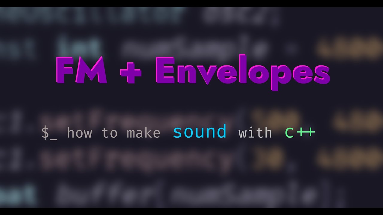 livestream 002: fm, envelopes, filters - YouTube