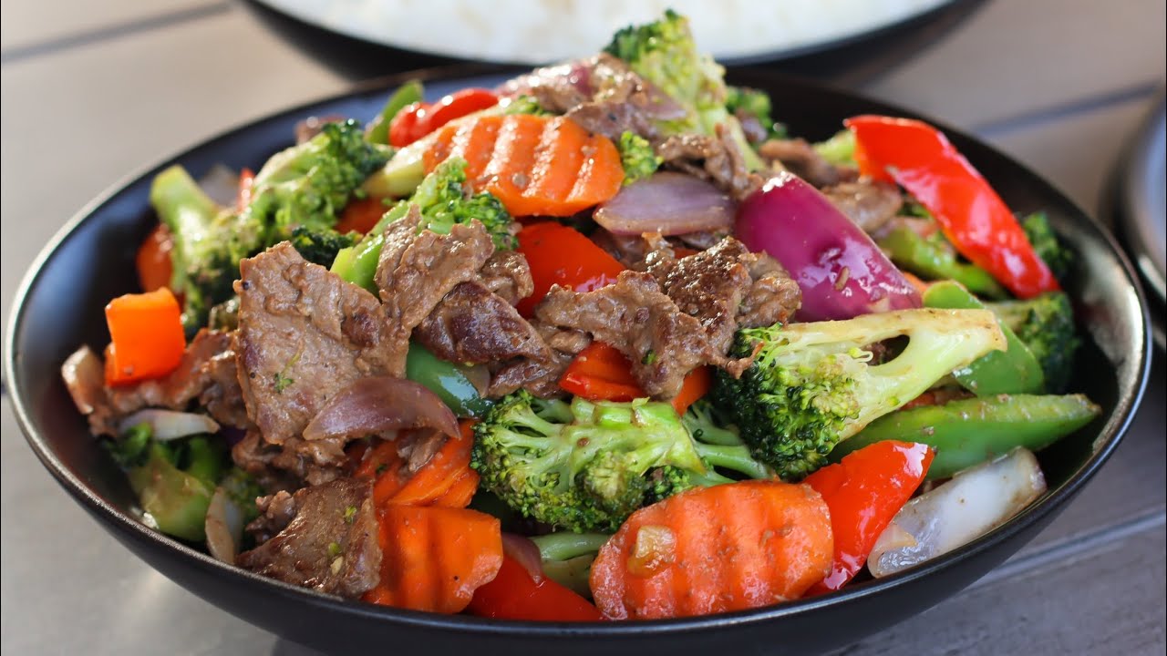 Beef And Vegetable Stir Fry - YouTube