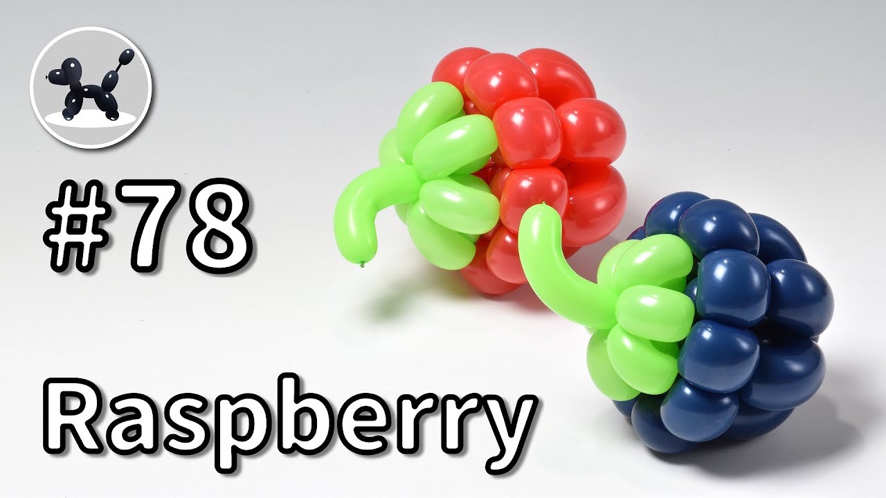 Raspberry - How to Make Balloon Animals #78 / バルーンアートの作り方 #78 (ラズベリー ...