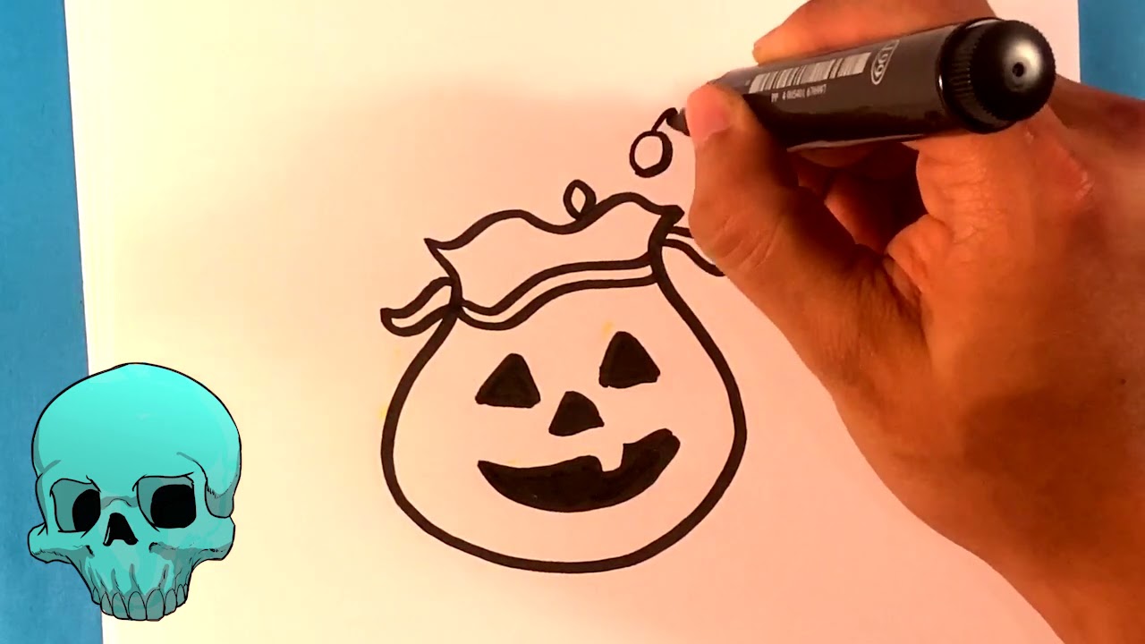How to Draw Candy Bag - Hallloween Drawings - YouTube