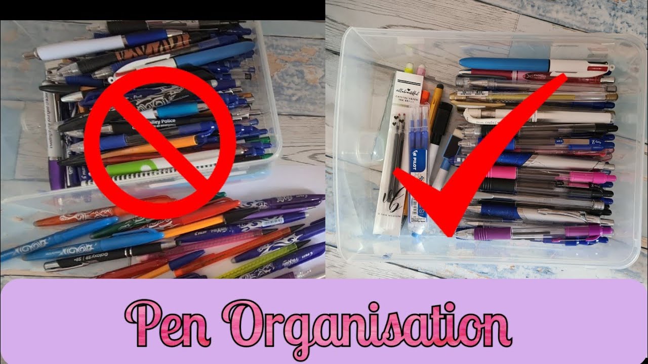 Pen Organisation - YouTube