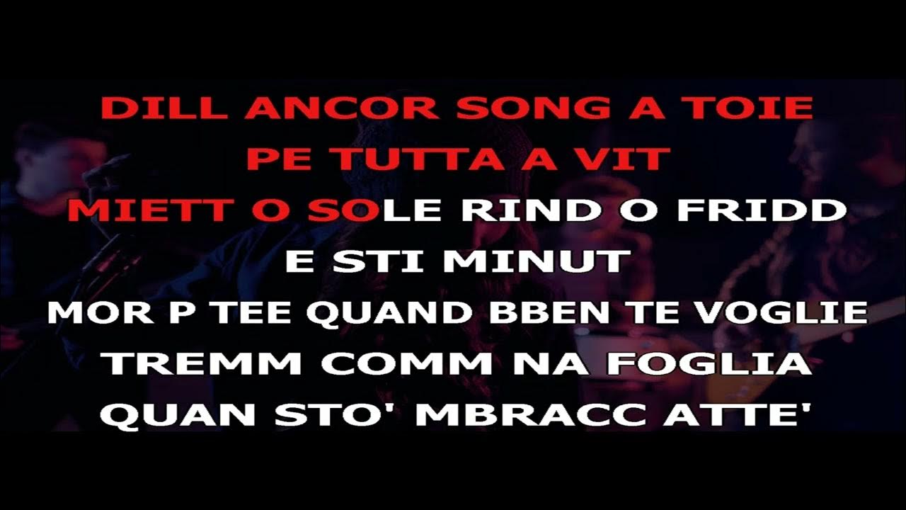 VOGLIO ANCORA KARAOKE DEMO CARMELO ZAPPULLA - YouTube
