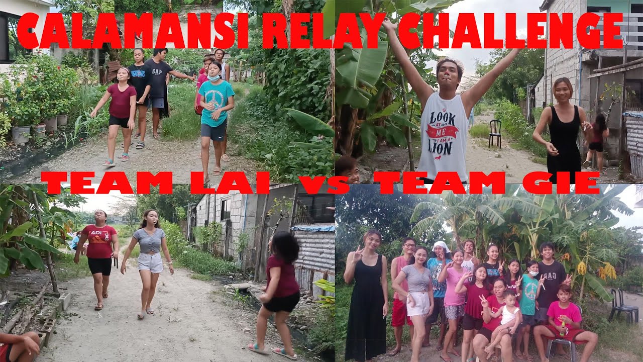 Calamansi Relay Challenge Team Lai vs Team Gie #LarongPinoy - YouTube
