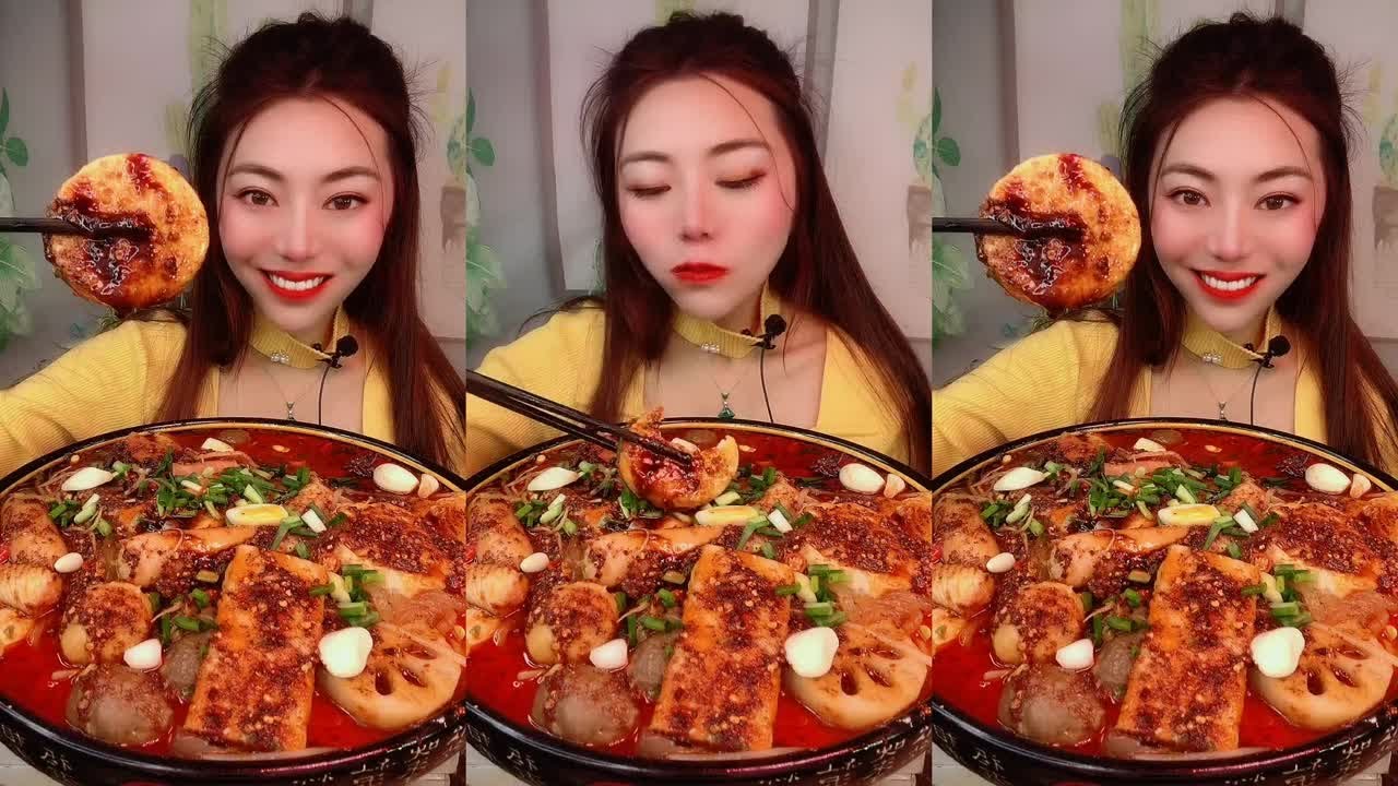 ASMR MUKBANG Spicy chicken Tteokbokki, Seasoned Chicken, Cheese Kimchi ...