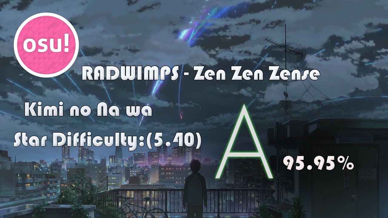 Osu!-RADWIMPS - Zen Zen Zense - YouTube