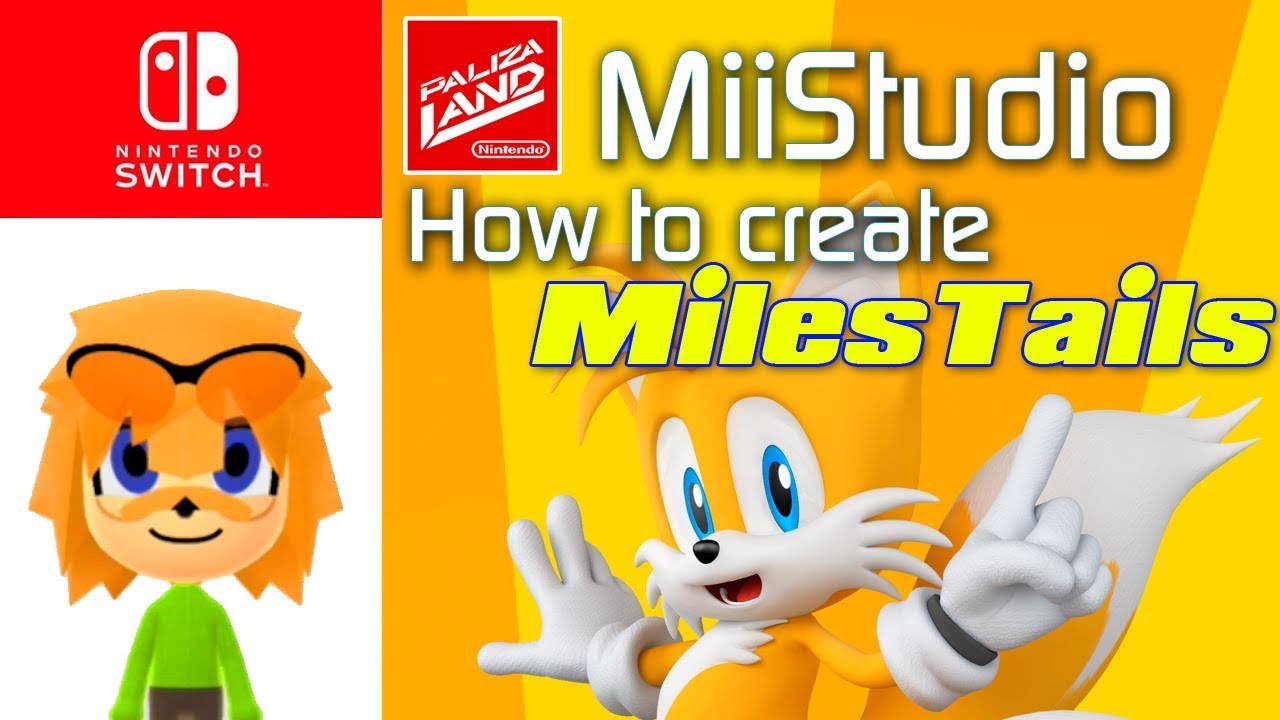 TUTORIAL Mii Maker: How To Create Miles Tails / Como crear a Miles ...