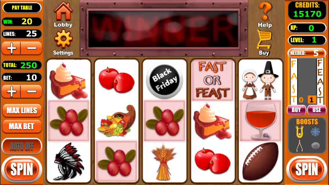 Thanksgiving Bonus Slots - YouTube