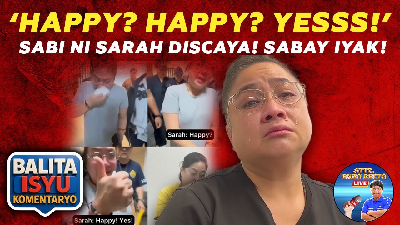 ‘HAPPY? HAPPY? YESSS!’ SABI NI SARAH DISCAYA! SABAY IYAK! - YouTube