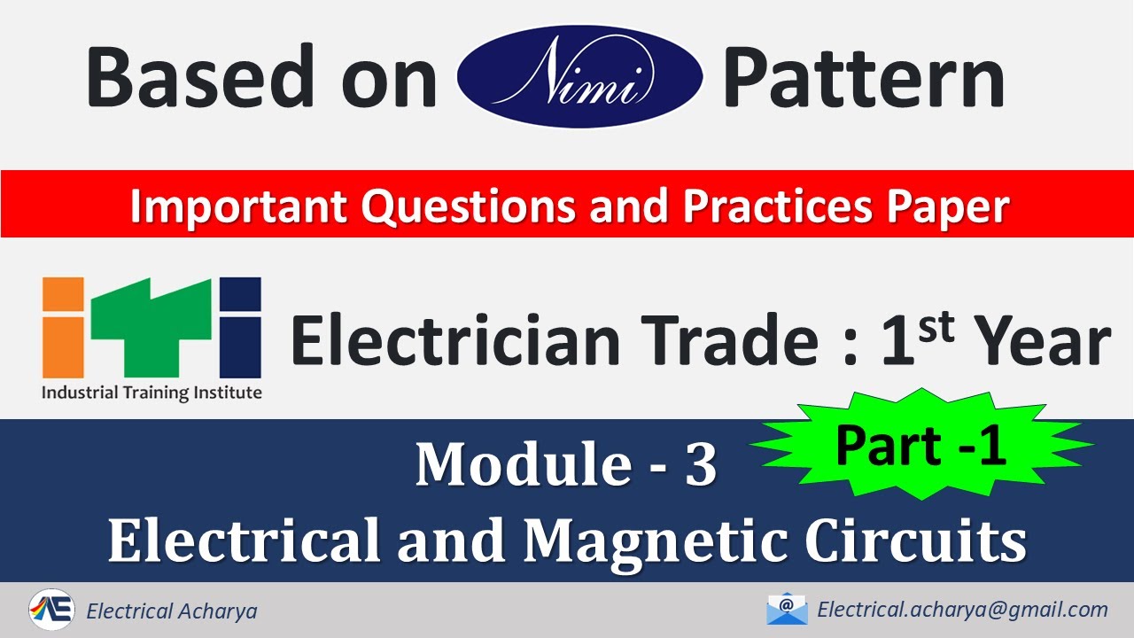 Module 3 : Part -1 || ITI Exam Importance Questions, Nimi Pattern - YouTube