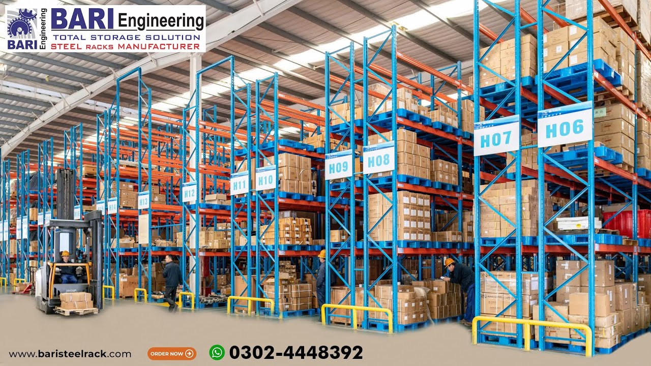 Warehouse Pallet Racking | Bari Engineering #palletrack - YouTube
