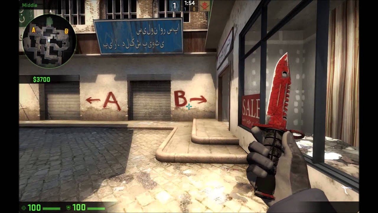 CS:GO - M9 Bayonet Crimson Web [Field Tested] - YouTube