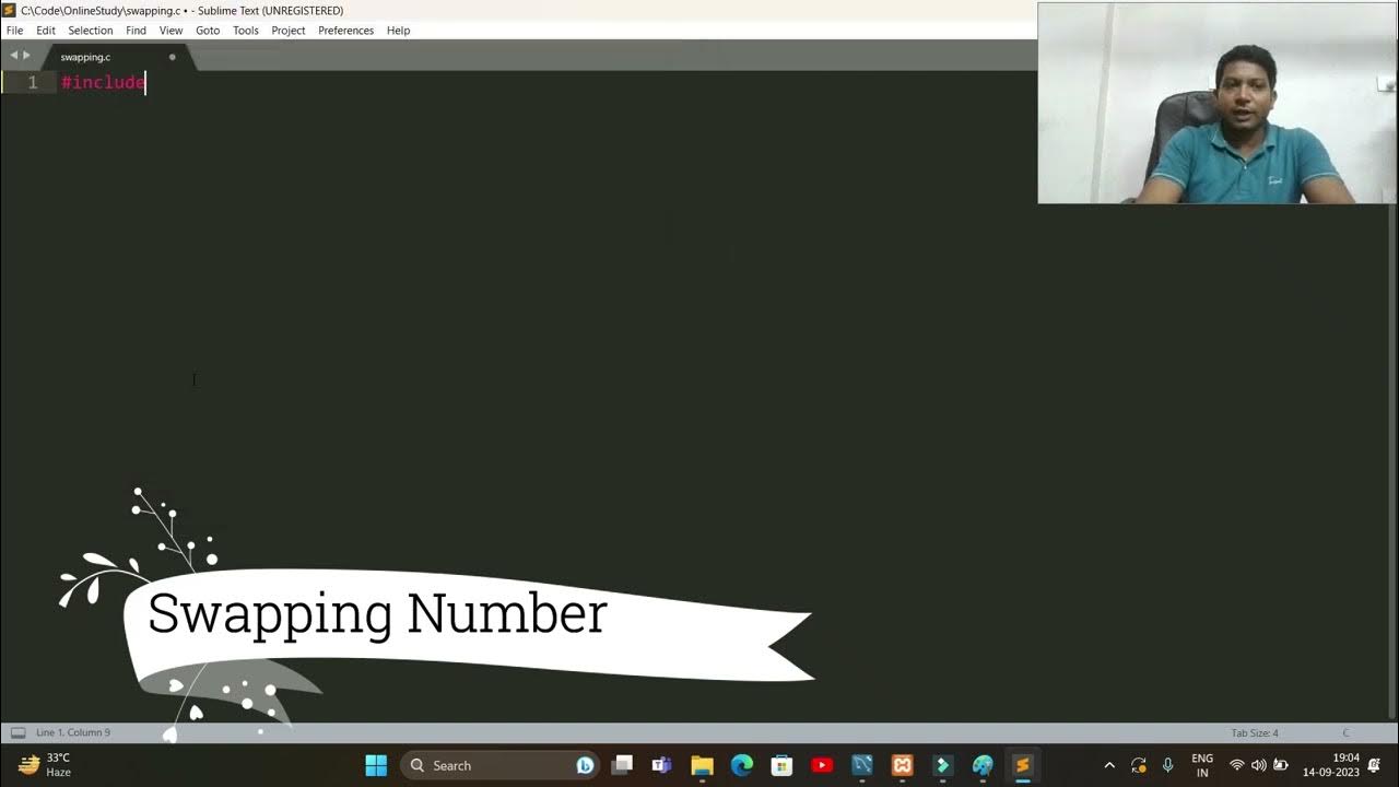 Swapping | Numbers | Lecture 11 #programming #code #369 - YouTube