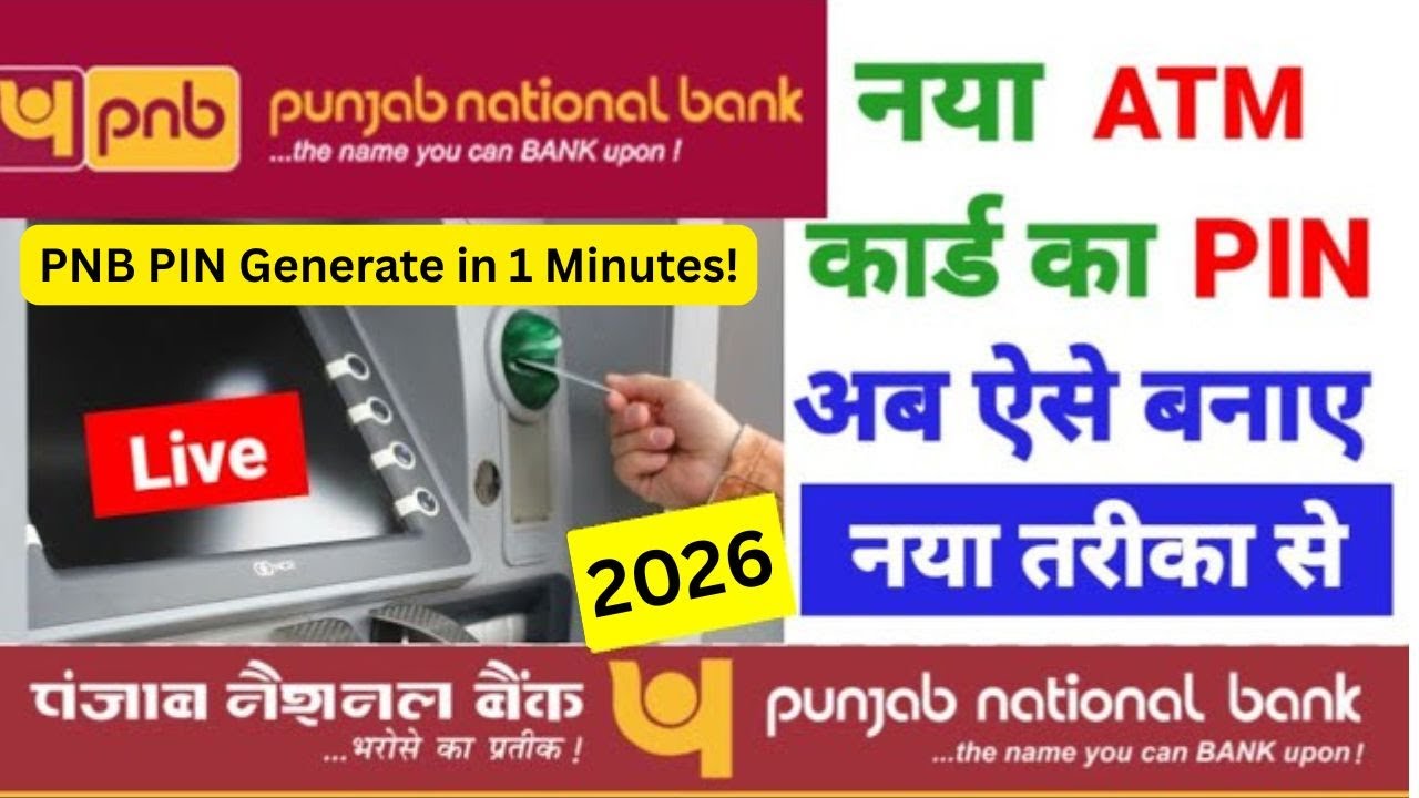 How to Generate PNB ATM PIN First Time Full Process in Hindi | PNB PIN ...