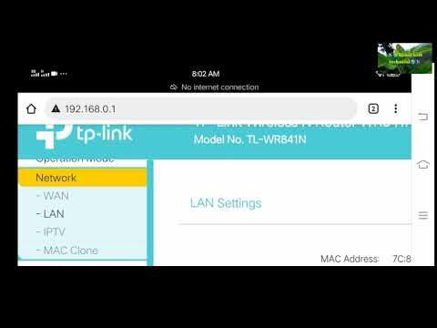 Tp-Link Router Default Gateway ,ipaddress Change - YouTube