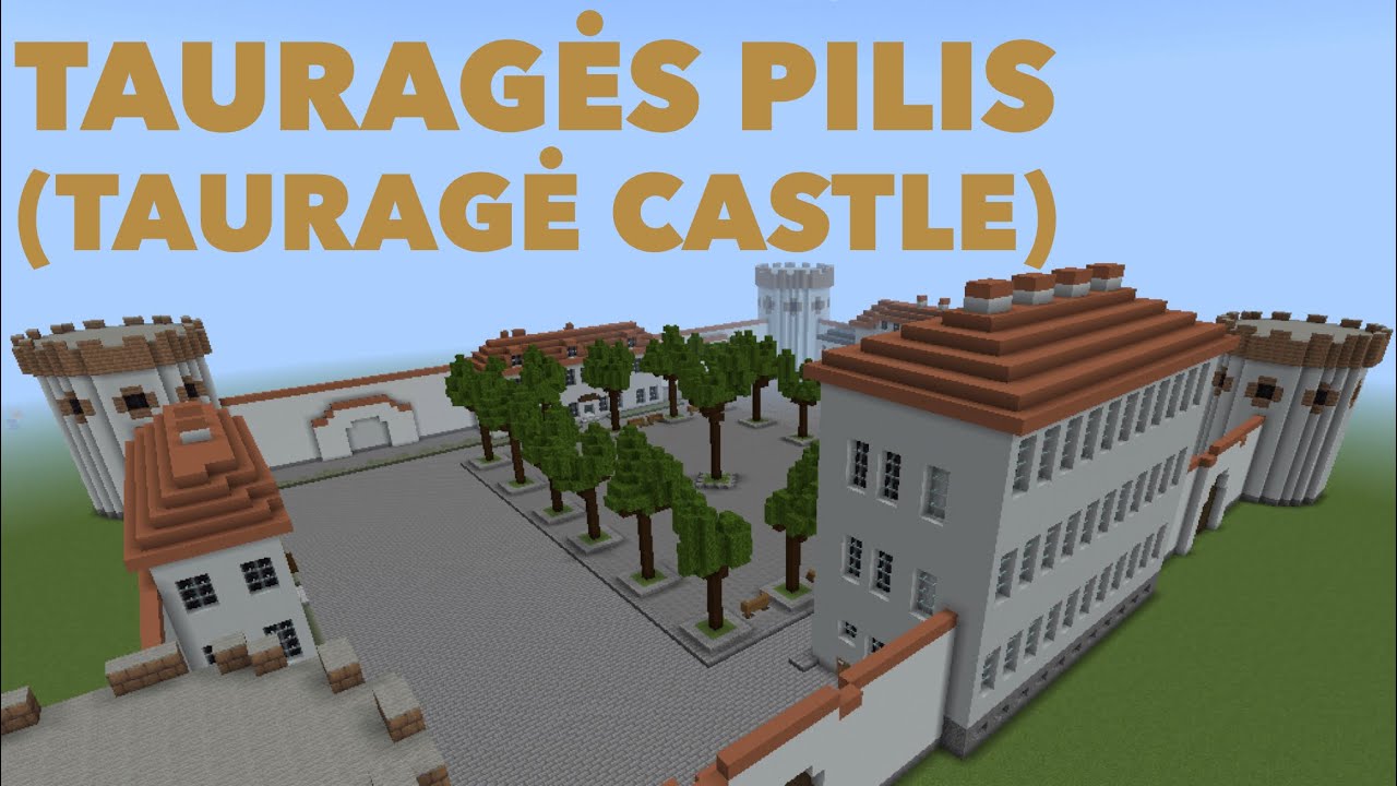 Tauragė castle in Minecraft! (Tauragės pilis|Tauragė) - YouTube