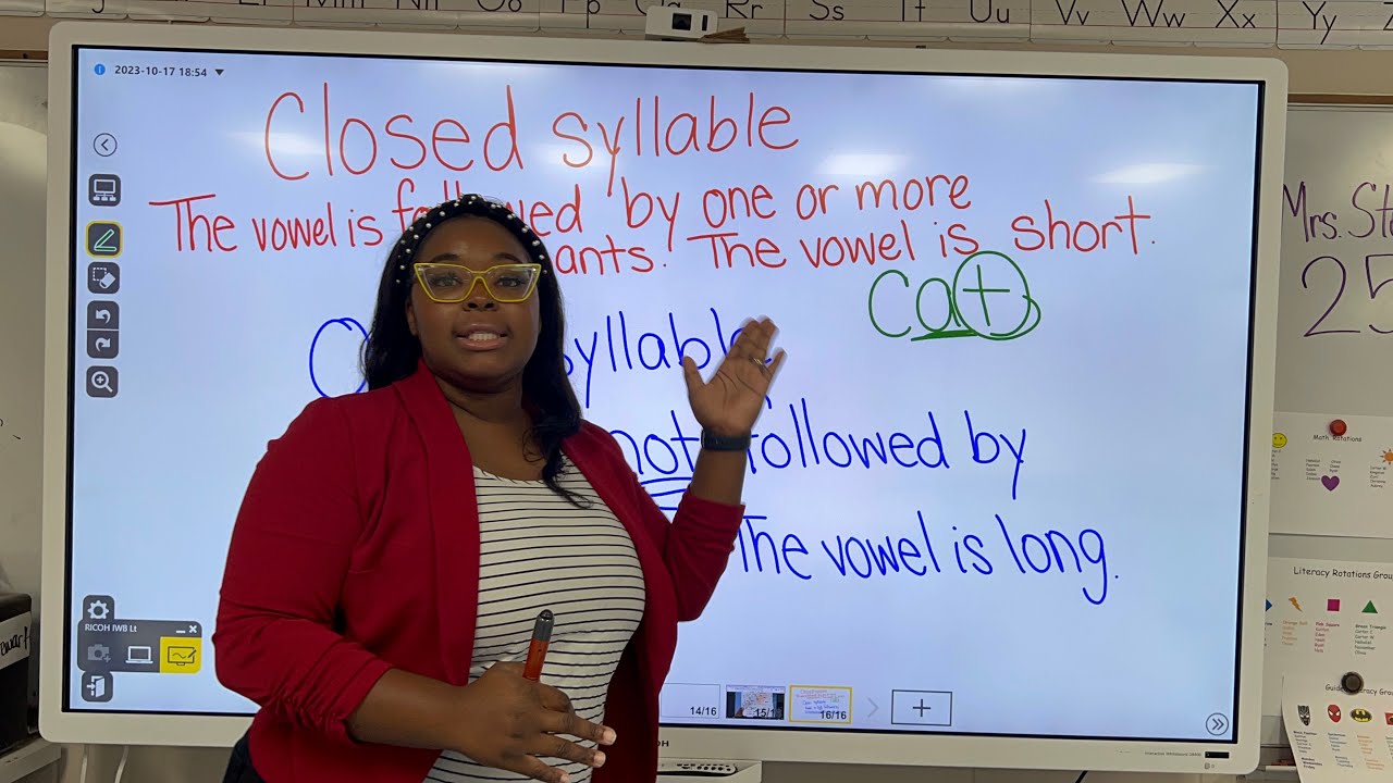 Open & Closed Syllables & Introduction to Syllabication 1st & 2nd Grade ...