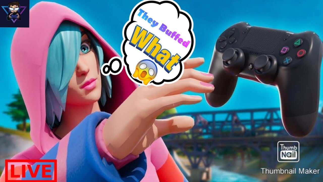 FORTNITE BUFFED CONTROLLER AIM!!STREAMER PLAYING WITH SUBS!! - YouTube